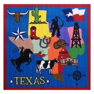 Texas Area Rug - 4'3" x 4'3" - Bed Bath & Beyond - 11038075