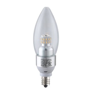 Elegant Lighting Elitco S30 C35 4-Watt 4100K E12 Clear Candle LED Bulb ...