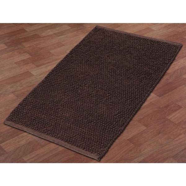 Plush Nubby Chocolate (30"x50") Bath Rug - 2'6" x 4'2" - Bed Bath ...
