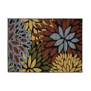 Cleopatra Floral Area Rug - 5' x 7' - Bed Bath & Beyond - 11113140