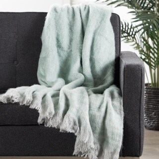 Garren Light Blue/ Light Gray Stripe Throw - Bed Bath & Beyond - 11158002