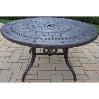 Premium Plymouth Aluminum 46-inch Round Dining Table - Bed Bath ...