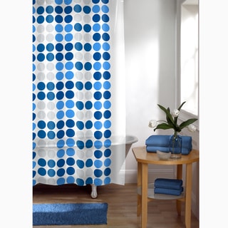 Maytex Trina Dot Vinyl Shower Curtain 13-piece Set - Multi - Bed Bath ...