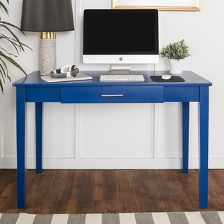 DISCO 48-inch Blue Wood Writing Desk - Bed Bath & Beyond - 11170072