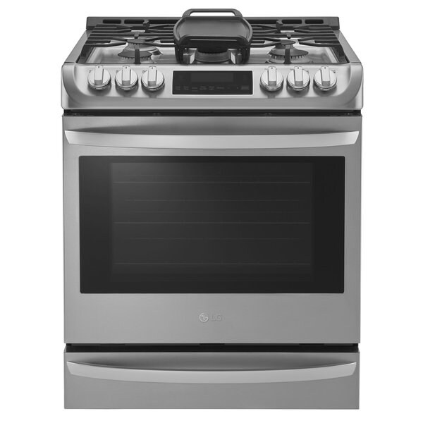 LG 30 inch Slide in Gas Range Stainless Steel Overstock 11177389