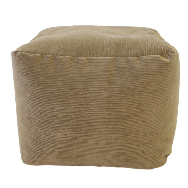 Shop Medium Micro Fiber Suede Corduroy Ottoman Free Shipping Today