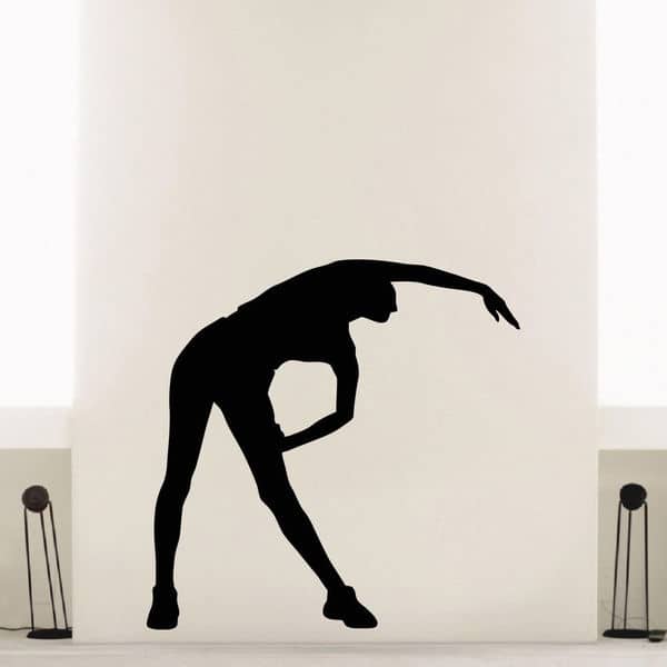 Gym Man Girl Aerobics Wall Art Sticker Decal - Bed Bath & Beyond - 11179913