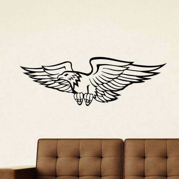 Flying Eagle Vinyl Wall Art Decal Sticker - Bed Bath & Beyond - 11180345