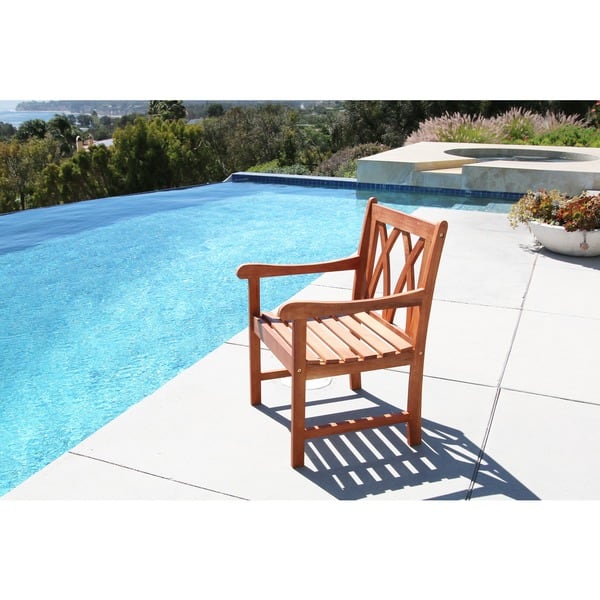 Surfside Eco-friendly Outdoor Hardwood Garden Arm Chair by Havenside ...