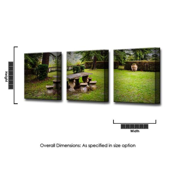 Beyond Outdoors' 3-Piece Wrapped Canvas Wall Art Set - Bed Bath ...