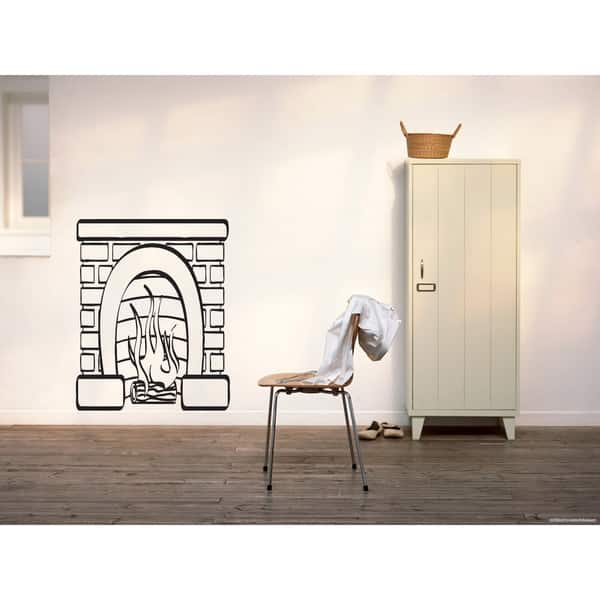 Chimney Fire Wall Art Sticker Decal - Bed Bath & Beyond - 11190980