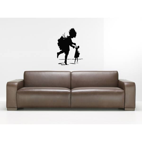 Little Girl with a Doll Wall Art Sticker Decal - Bed Bath & Beyond ...