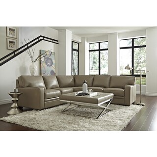 Lazzaro Leather Lona Adobe Sectional Sofa - Bed Bath & Beyond - 11193506