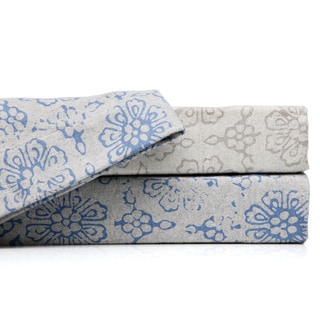 La Rochelle Abstract Heathered Flannel Sheet Set - Bed Bath & Beyond ...