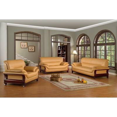 Capri Sofa Set Butterscotch - Overstock - 11210817