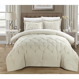 Chic Home Veronica Beige 12-Piece Bed in a Bag Comforter Set - Bed Bath ...