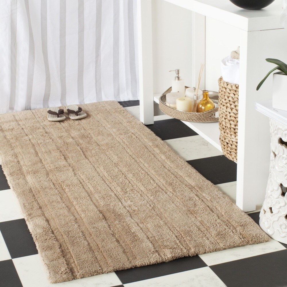 Safavieh Handmade Plush Master Bath Camel Cotton Rug 2 6 X Brown 26 X 6 Ebay