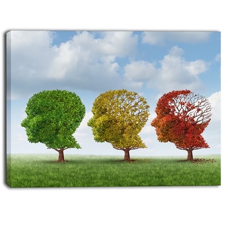 Designart - Brain Aging - Digital Canvas Art Print - Bed Bath & Beyond ...