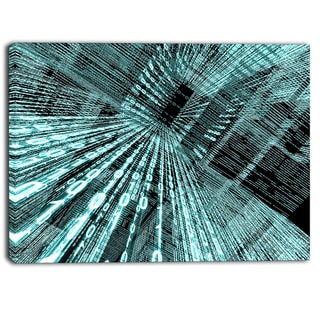 Designart - Binary Code - Contemporary Art Canvas Print - Bed Bath ...