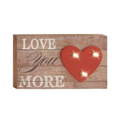Splendid Wood Led Wall Sign 12-inch x 7-inch - Overstock - 11335525