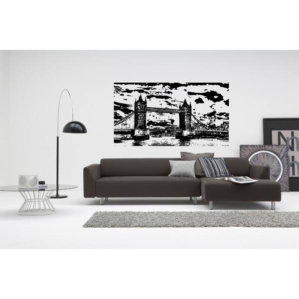 London Skyline City Sky Bridge Wall Art Sticker Decal - Bed Bath ...