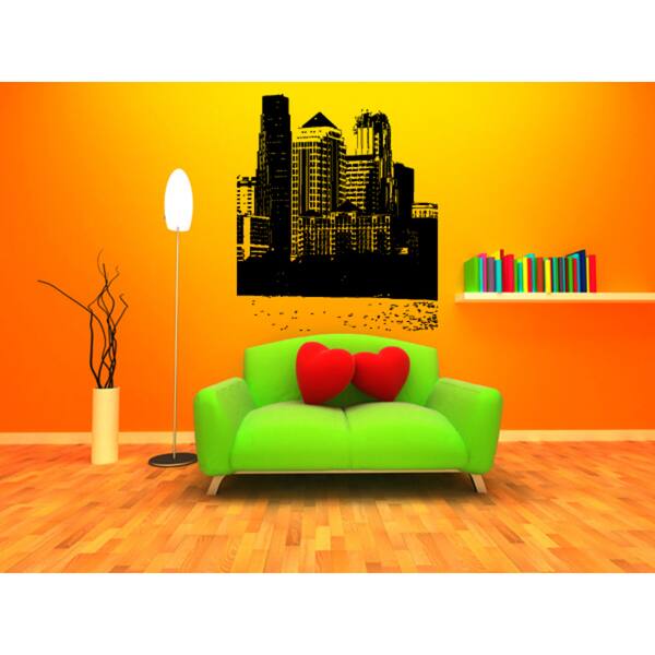 Austin City High-rise buildings Wall Art Sticker Decal - Bed Bath ...