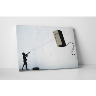 Banksy 'Refrigerator Kite' Gallery Wrapped Canvas Wall Art - Bed Bath ...
