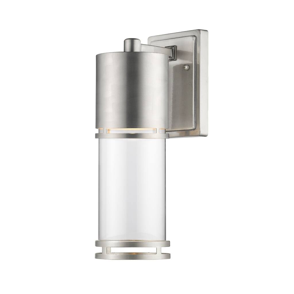 Avery Home Lighting Luminata Outdoor LED Wall Light in Brushed Aluminum ...