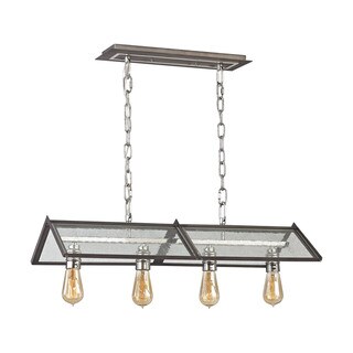 Elk Home Ridgeview Polished Nickel Glass Chandelier - Bed Bath & Beyond ...