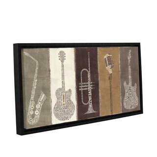 ArtWall 'Michael Mullan's Band Neutral' Gallery Wrapped Floater-framed ...