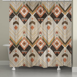 Laural Home Natural Aztec Shower Curtain - Bed Bath & Beyond - 11366706