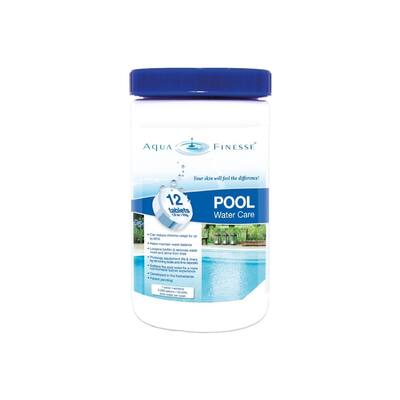 AquaFinesse Small and Above Ground Pool Tablets (12 count) - Overstock ...