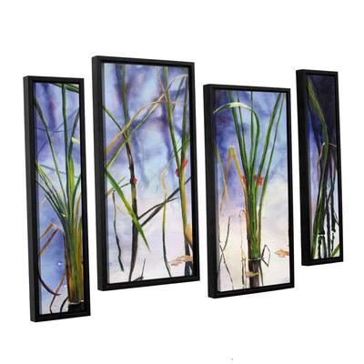 ArtWall 'Marina Petro's Mystic Pond' 4-piece Floater Framed Canvas ...