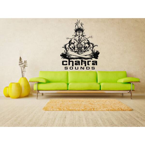 Yoga Mysterious sounds Chakra Wall Art Sticker Decal - Bed Bath ...