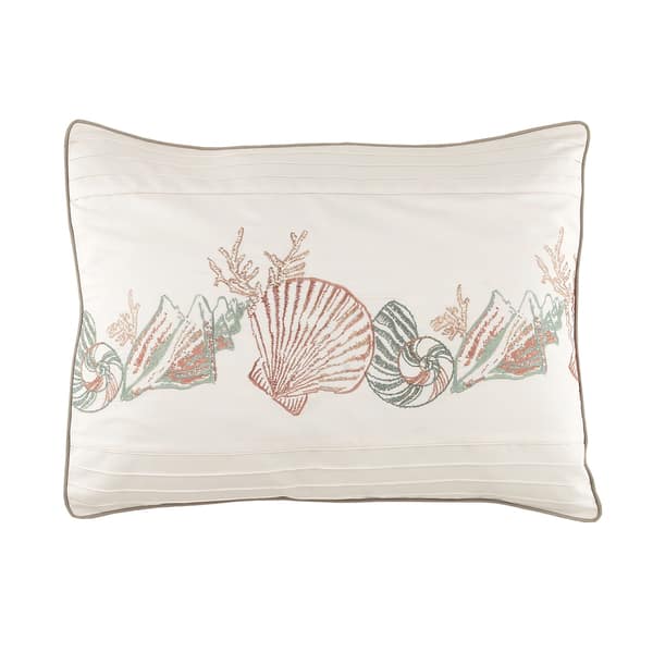 Chapel Hill by Croscill Seashore Embroidered Shells 4-piece Comforter ...