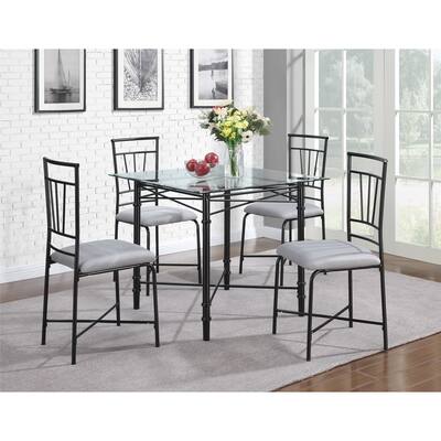 Dorel Living 5 piece Delphine Dining Set - Overstock - 11383988