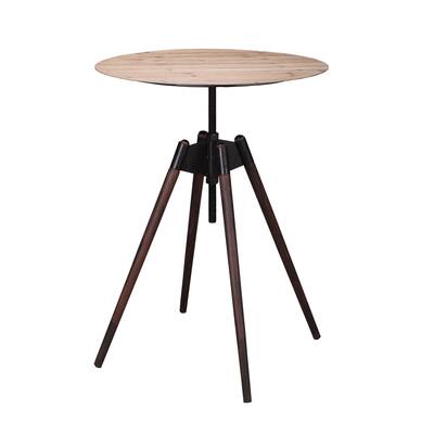 Aurelle Home Wood and Metal Danny Counter Table - Overstock - 11384846