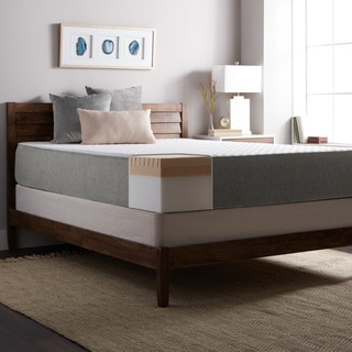 Select Luxury E.C.O. 12-inch Latex and Memory Foam Mattress Set - Bed ...