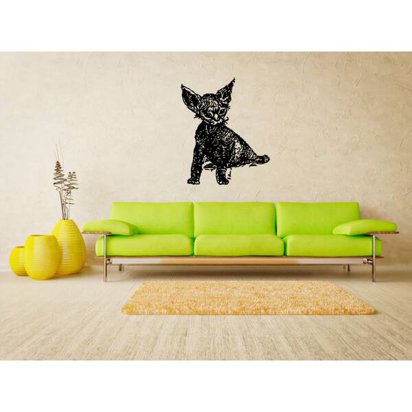 Devon Rex Cat Breed kitten Wall Art Sticker Decal - Bed Bath & Beyond ...