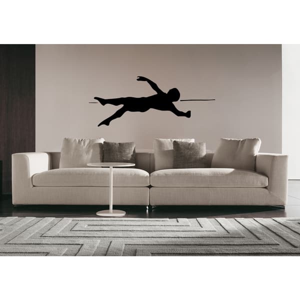 Swimming Pool Man Backstroke Wall Art Sticker Decal - Bed Bath & Beyond ...