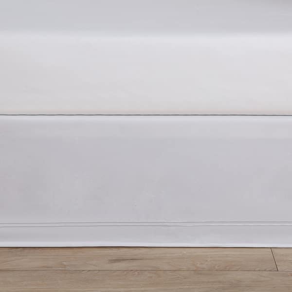 Baratta Stitch Embroidery 14-inch Drop Bed Skirt - On Sale - Bed Bath ...