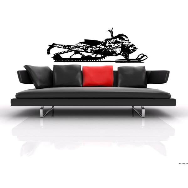 Beautiful car Snowmobile Wall Art Sticker Decal - Bed Bath & Beyond ...