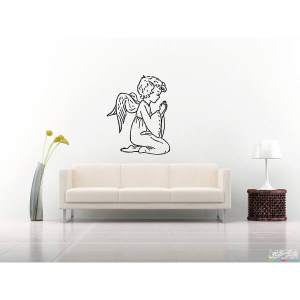 Boy Praying Angel Wall Art Sticker Decal - Bed Bath & Beyond - 11416231