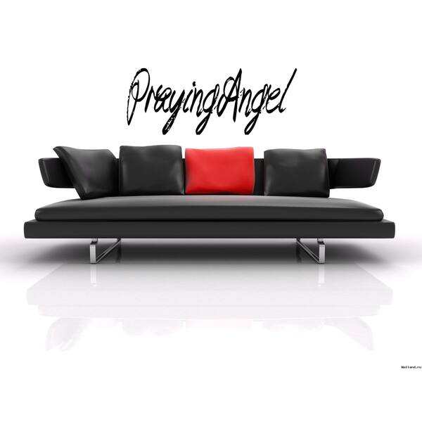 Angel Praying Wings Wall Art Sticker Decal - Bed Bath & Beyond - 11416253