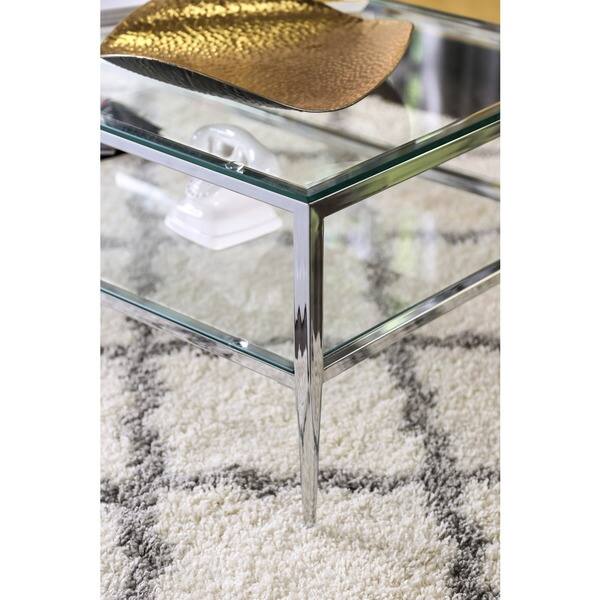 Luch Contemporary 48-inch Glass Top 2-Piece Accent Table Set by ...