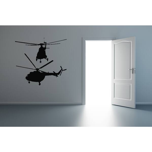Helicopter Flight Wall Art Sticker Decal - Bed Bath & Beyond - 11433162