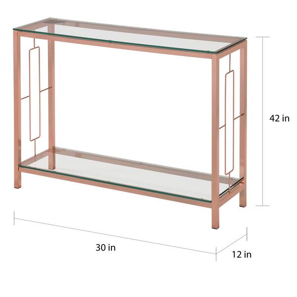 Athena Rose Gold Console Table - Bed Bath & Beyond - 11441639