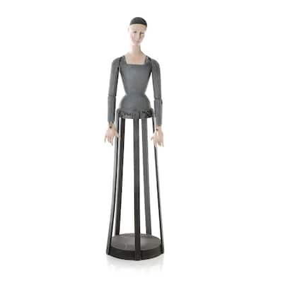 Grey and Black Handpainted Manikin Statue - Overstock - 11452598
