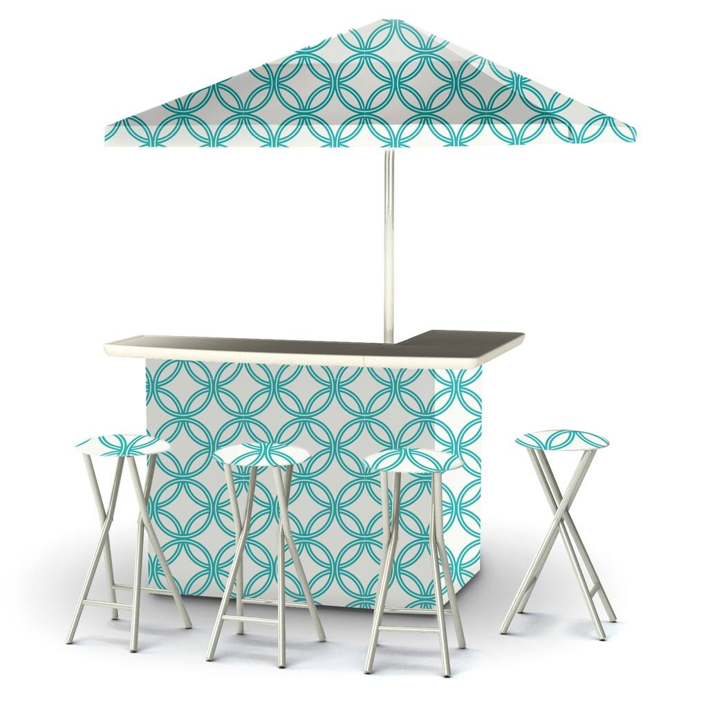 Best of Times Eternity Circle Portable Deluxe Bar - Overstock - 11453570