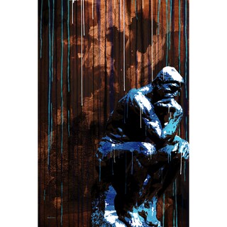 Maxwell Dickson 'The Thinker' Modern Canvas Wall Art - Bed Bath ...